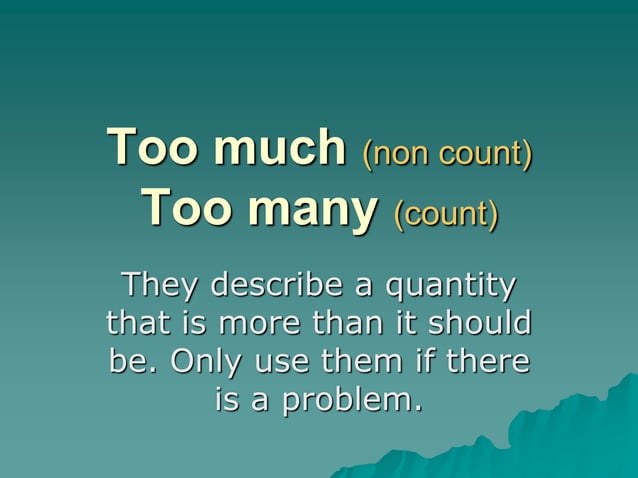 QUANTIFIERS A QUICK GUIDE TO HOW TO USE THEM | PPT