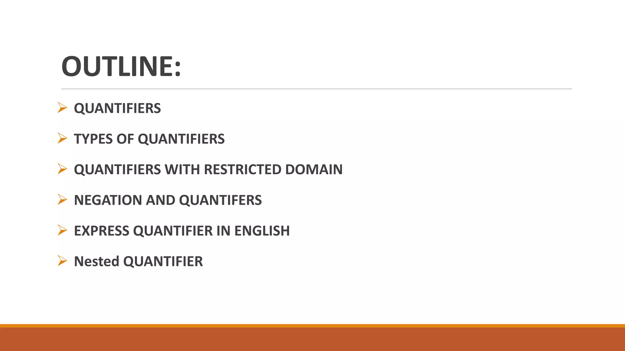 Quantifiers and its Types | PPTX