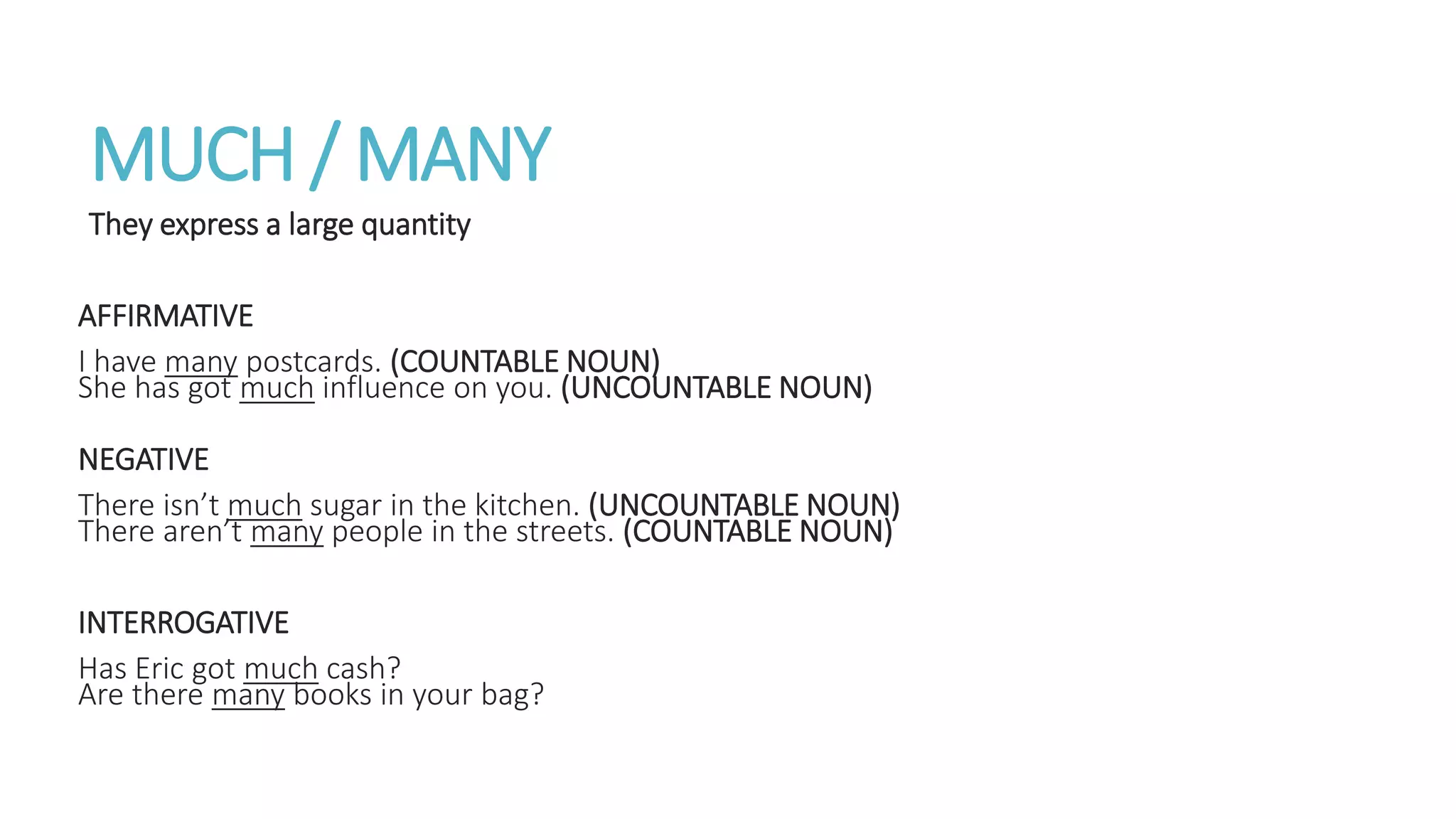 Quantifiers explanation | PPTX