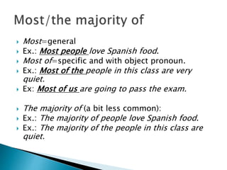 Quantifiers intermedio 2 | PPTX