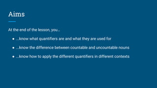 Quantifiers ppt | PPTX