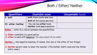 Quantifiers Ppt Pptx