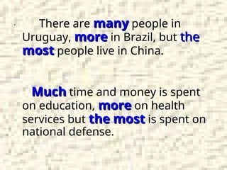 Quantifiers PPT / how much, how many, etc | PPT