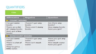 Quantifiers presentation | PPTX