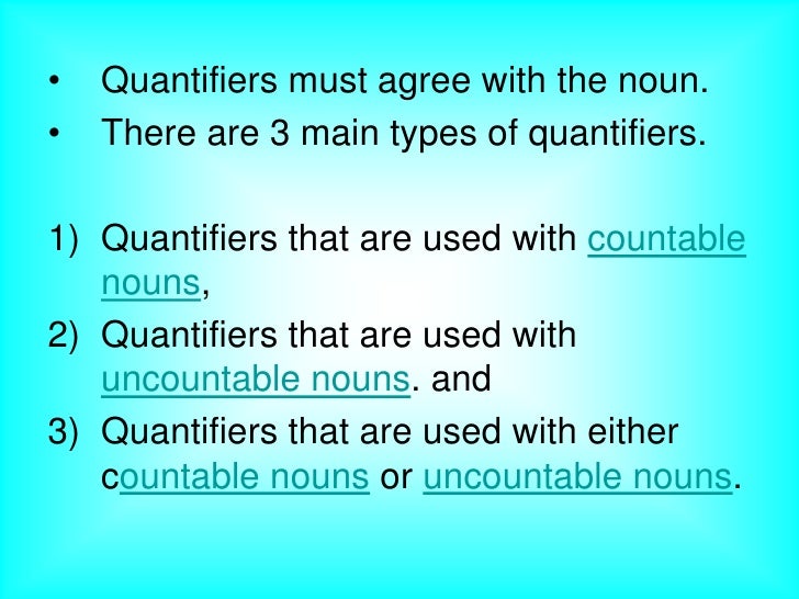 Quantifiers presentation 2 1ero medio