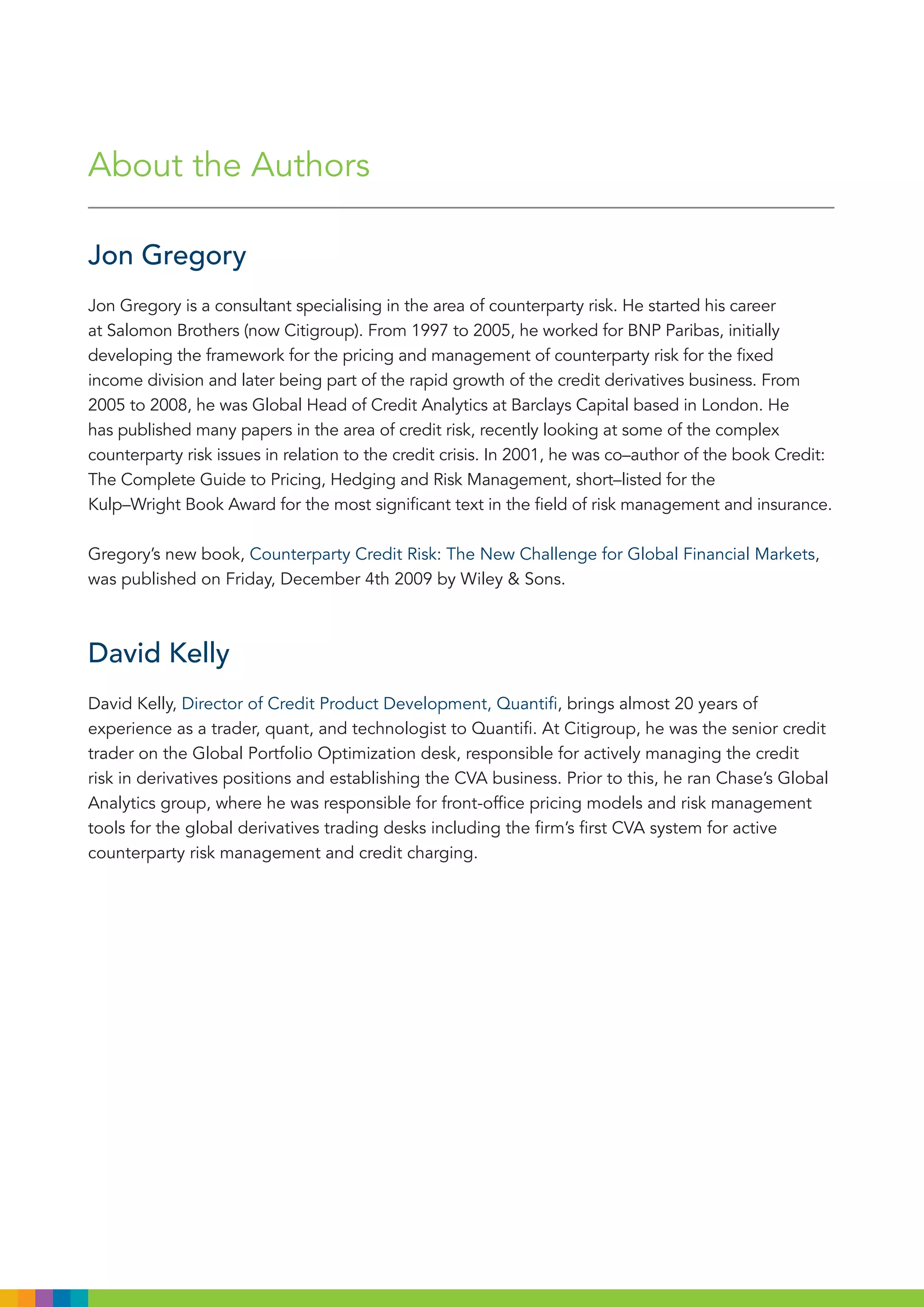 The evolution of counterparty credit risk | PDF