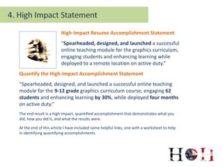 Impactful Resume That Gets Attention | PPT