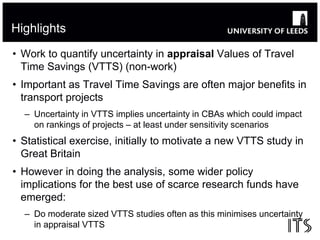 Quantifying and decomposing the uncertainty in appraisal value of ...