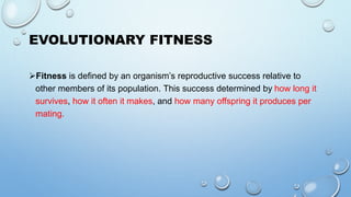 Quantifying natural selection | PPTX