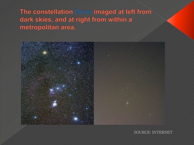 Quantifying the effects of sky-glow on visibility of stars | PPTX