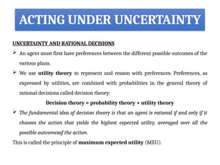 QUANTIFYING UNCERTAINTY ..................... | PPTX