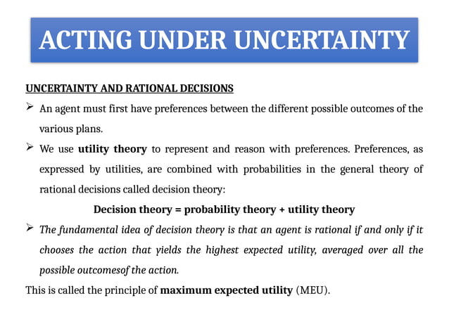 QUANTIFYING UNCERTAINTY ..................... | PPTX