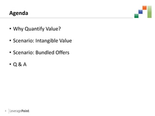 Quantifying value: Working Through the Math | PPT