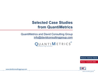 QuantiMetrics: Case Studies | PPT