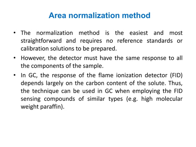 Quantitation techniques used in chromatography | PPTX | Standardized ...