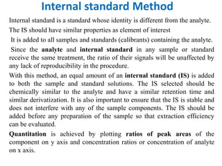 Quantitation techniques used in chromatography | PPTX