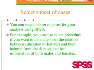 Quantitative analysis using SPSS | PPT