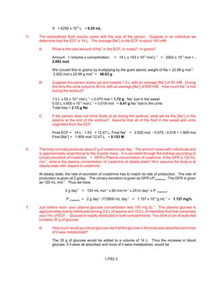 Quantitative Human Physiology 2nd Edition Feher Solutions Manual | PDF