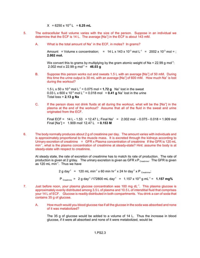 Quantitative Human Physiology 2nd Edition Feher Solutions Manual | PDF | Chemistry | Science