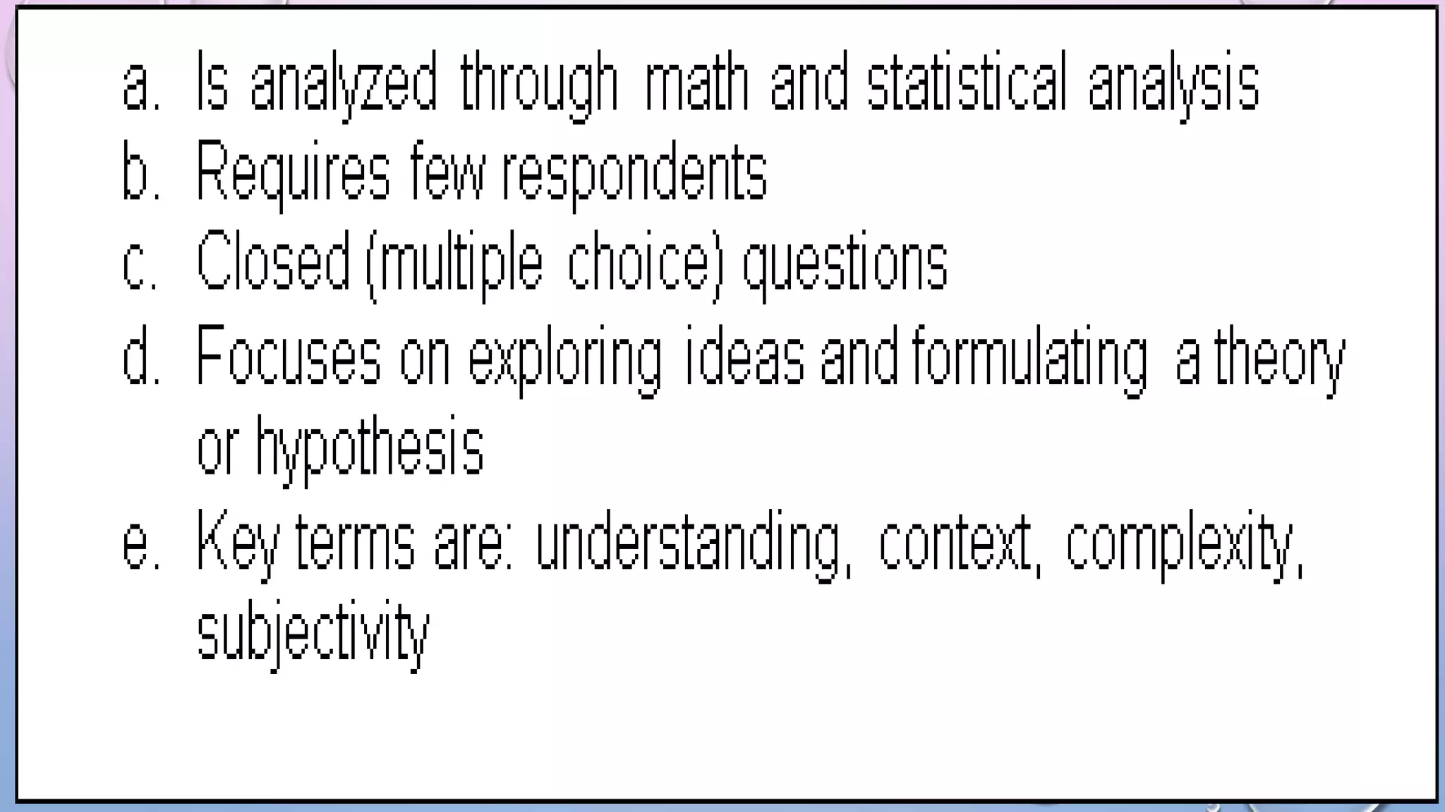 QUANTITATIVE-QUALITATIVE-METHODS.pptx | Science