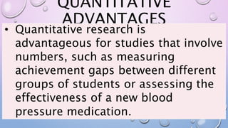 QUANTITATIVE-QUALITATIVE-METHODS.pptx | Science