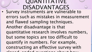 QUANTITATIVE-QUALITATIVE-METHODS.pptx | Science