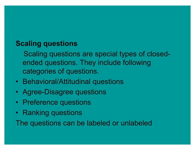 Quantitative Research Instruments | PDF | Standardized Testing ...