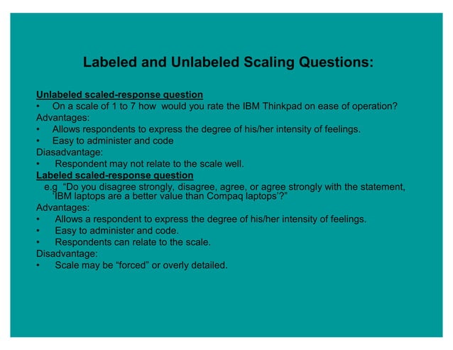 Quantitative Research Instruments | PDF | Standardized Testing ...