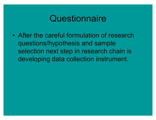 Quantitative Research Instruments | PDF | Standardized Testing ...