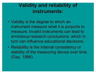 Quantitative Research Instruments | PDF