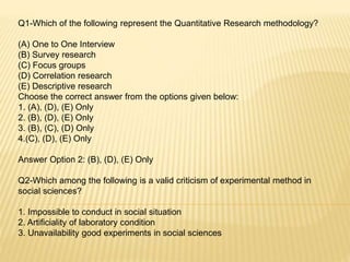 Quantitative Research Homework Help | PPTX