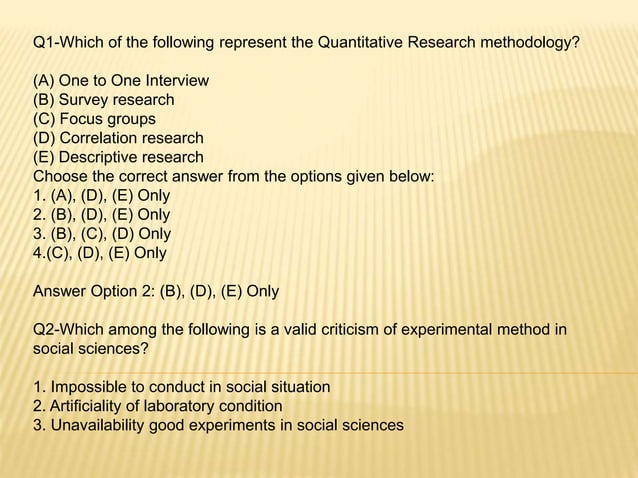 Quantitative Research Homework Help | PPT