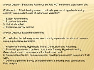 Quantitative Research Homework Help | PPTX