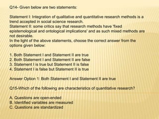 Quantitative Research Homework Help | PPTX