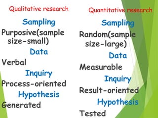 DIFFERENCE OF QUANTITATIVE AND QUALITATIVE | PDF