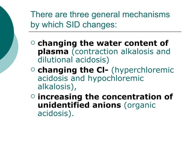 Quantitative Acid Base Analysis Fencl Stewart Approach | PPT