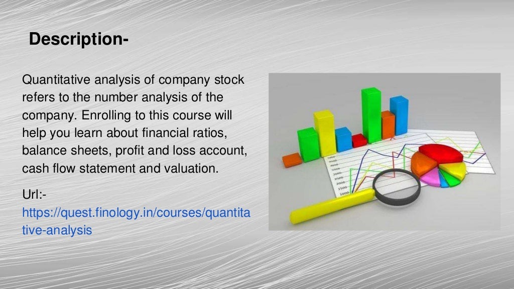 Introduction to Quantitative Analysis of Company Stocks | PPT