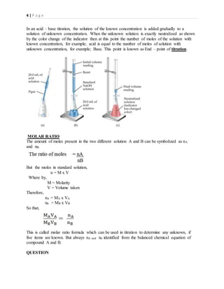 Quantitative analysis and volumetric analysis | DOCX
