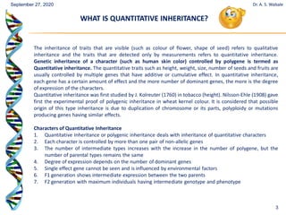 Quantitative and cytoplasmic inheritance | PPT