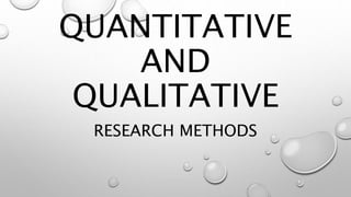 Quantitative and qualitative.pptx | Science