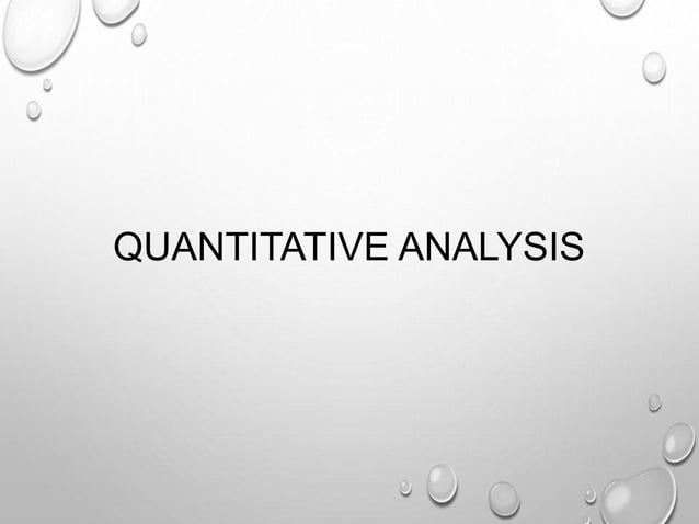 Quantitative and qualitative analysis of data | PPTX | Science