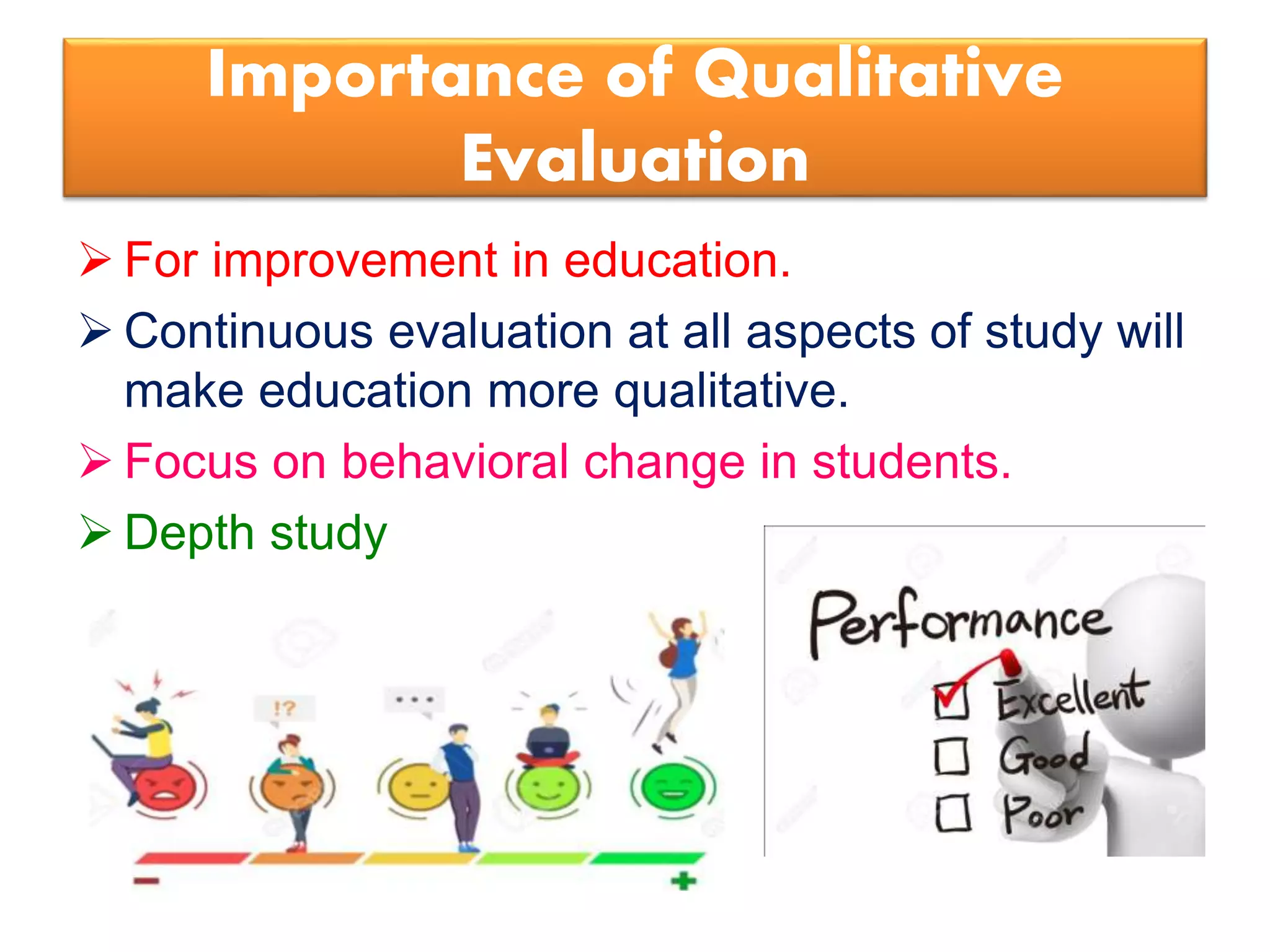 Quantitative and Qualitative aspects of Evaluation | PPTX