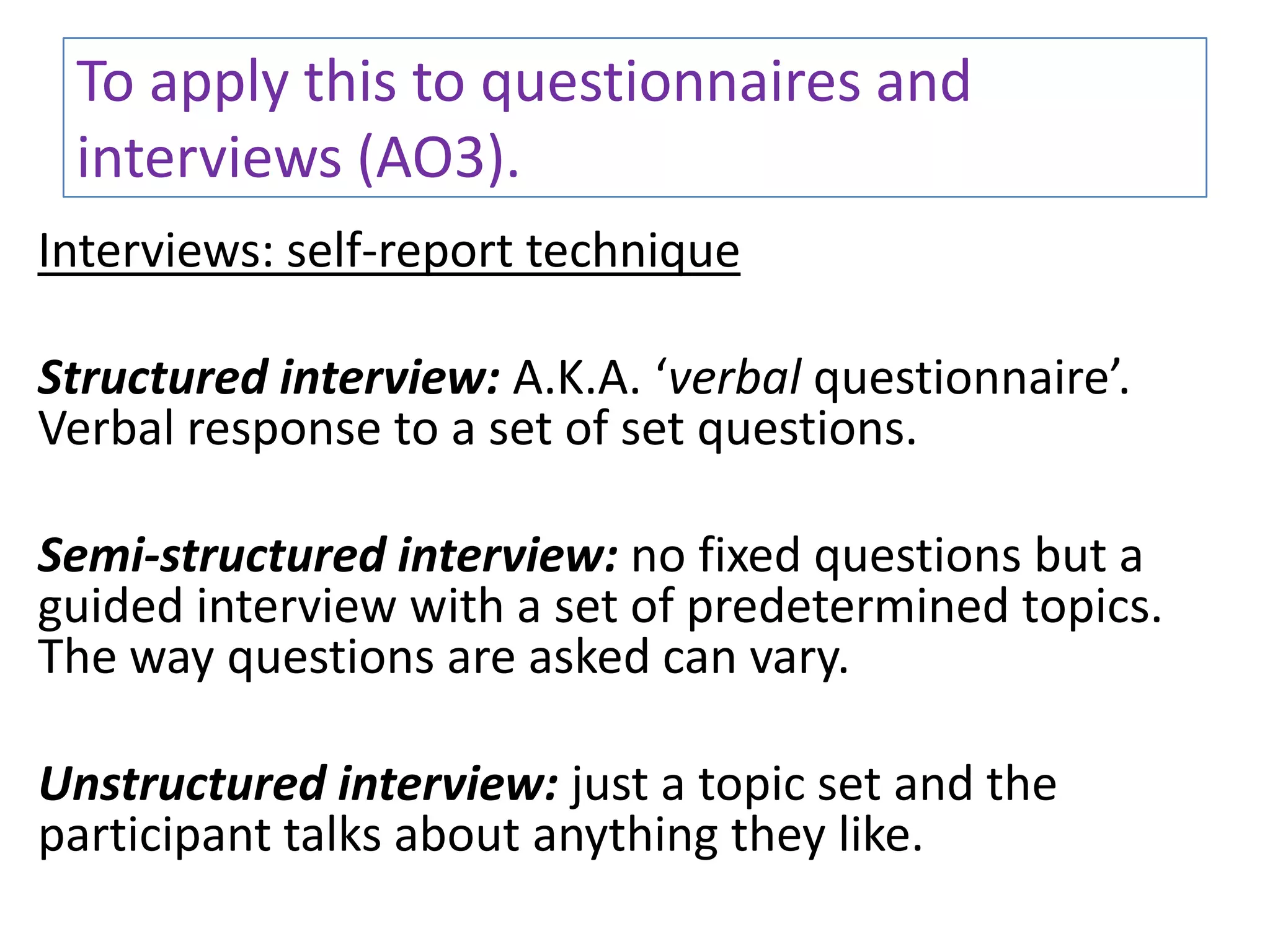 Quantitative and qualitative data, questionnaires, interviews | PPTX