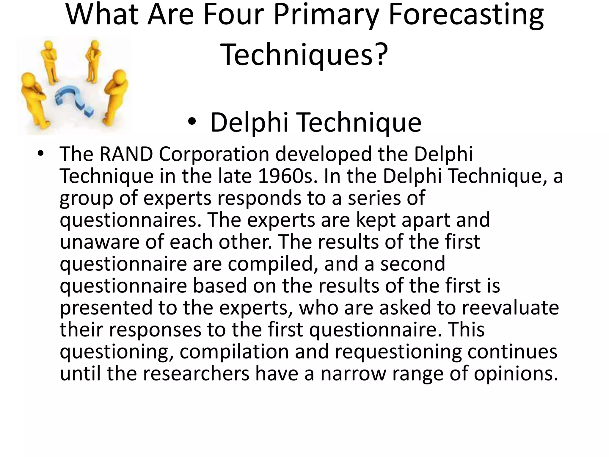 Quantitative and qualitative forecasting techniques om | PPSX