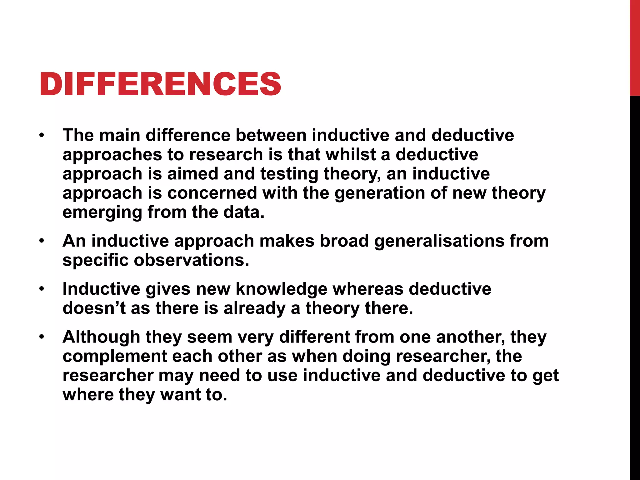 Quantitative, Qualitative, Inductive and Deductive Research | PPTX
