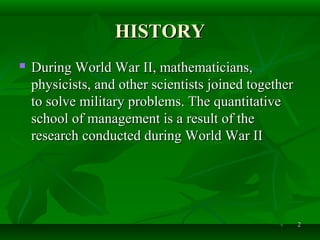 Quantitative approach | PPT