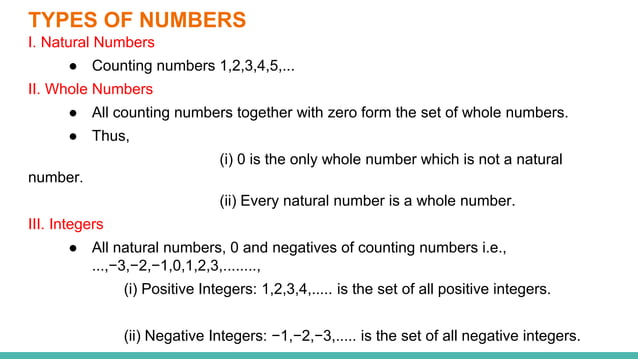 Quantitative Aptitude- Number System | PPTX | Education