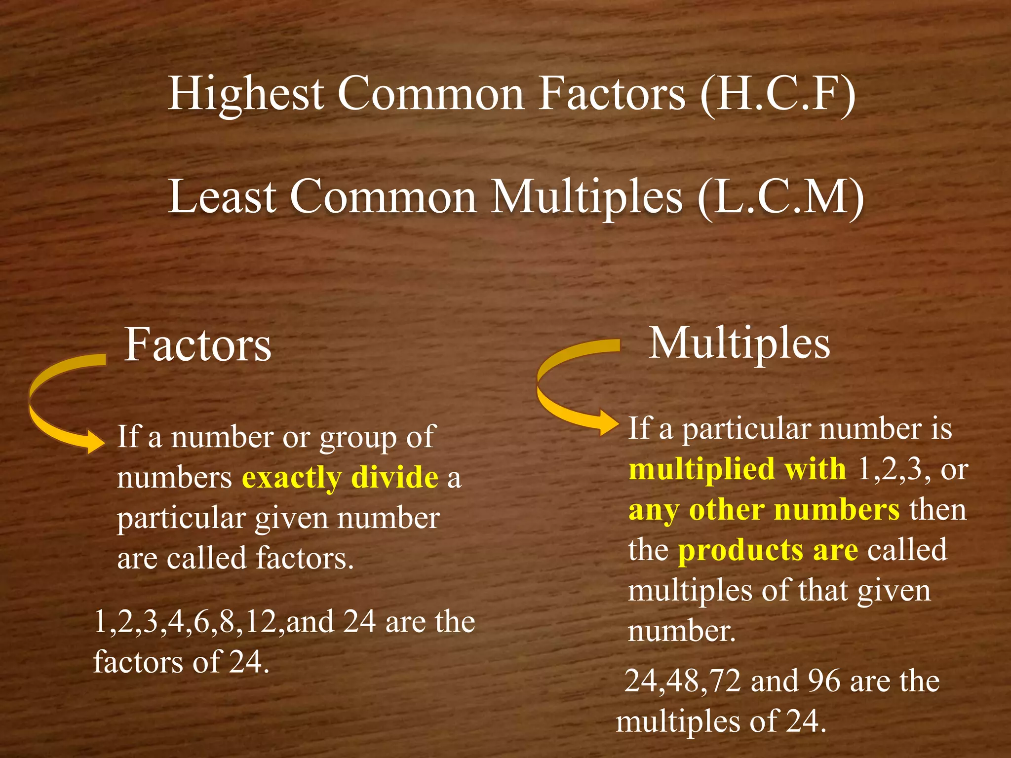 Quantitative aptitude h.c.f & l.c.m | PPTX