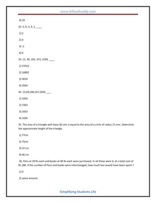 Quantitative aptitude (qa2)_www.fellowbuddy.com