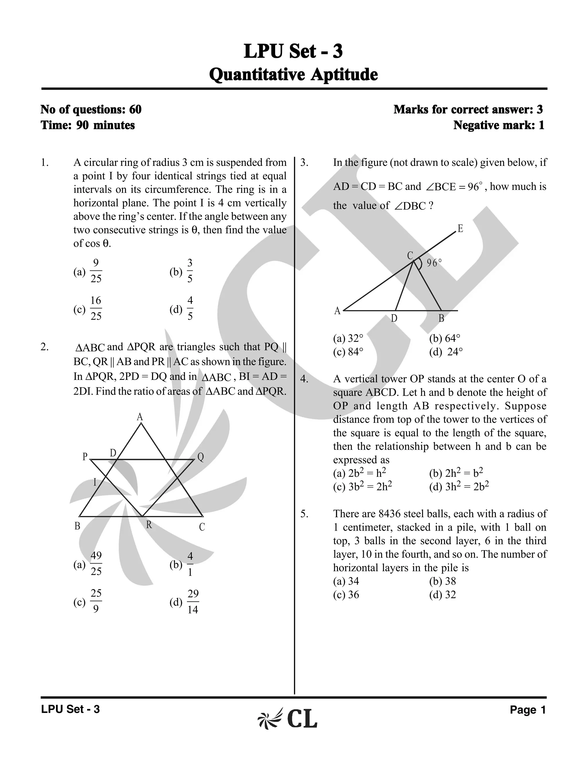 Quantitative aptitude question | PDF
